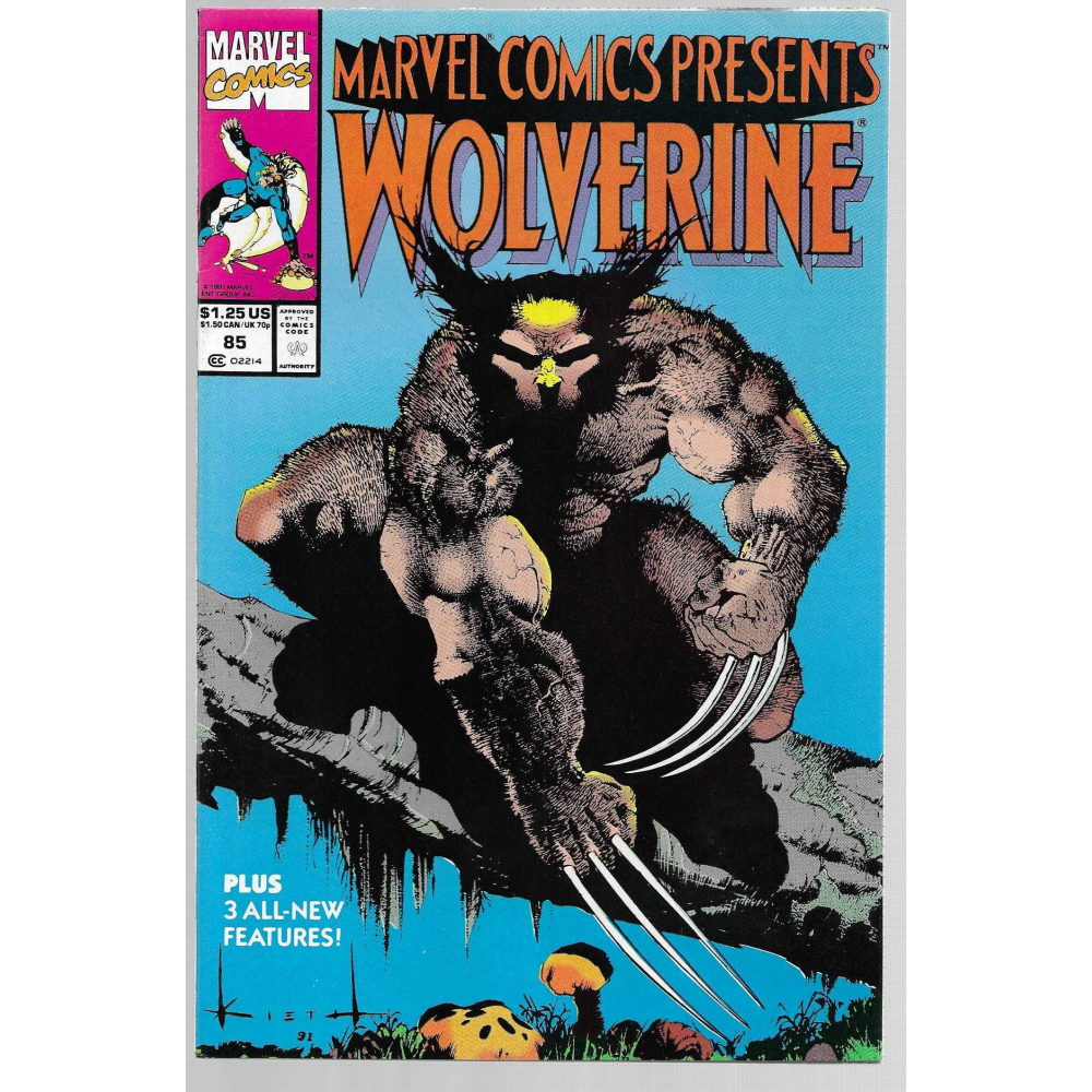 Marvel Comics Presents #85 Blood Hungry Pt 1 First Cyber With Trading Card